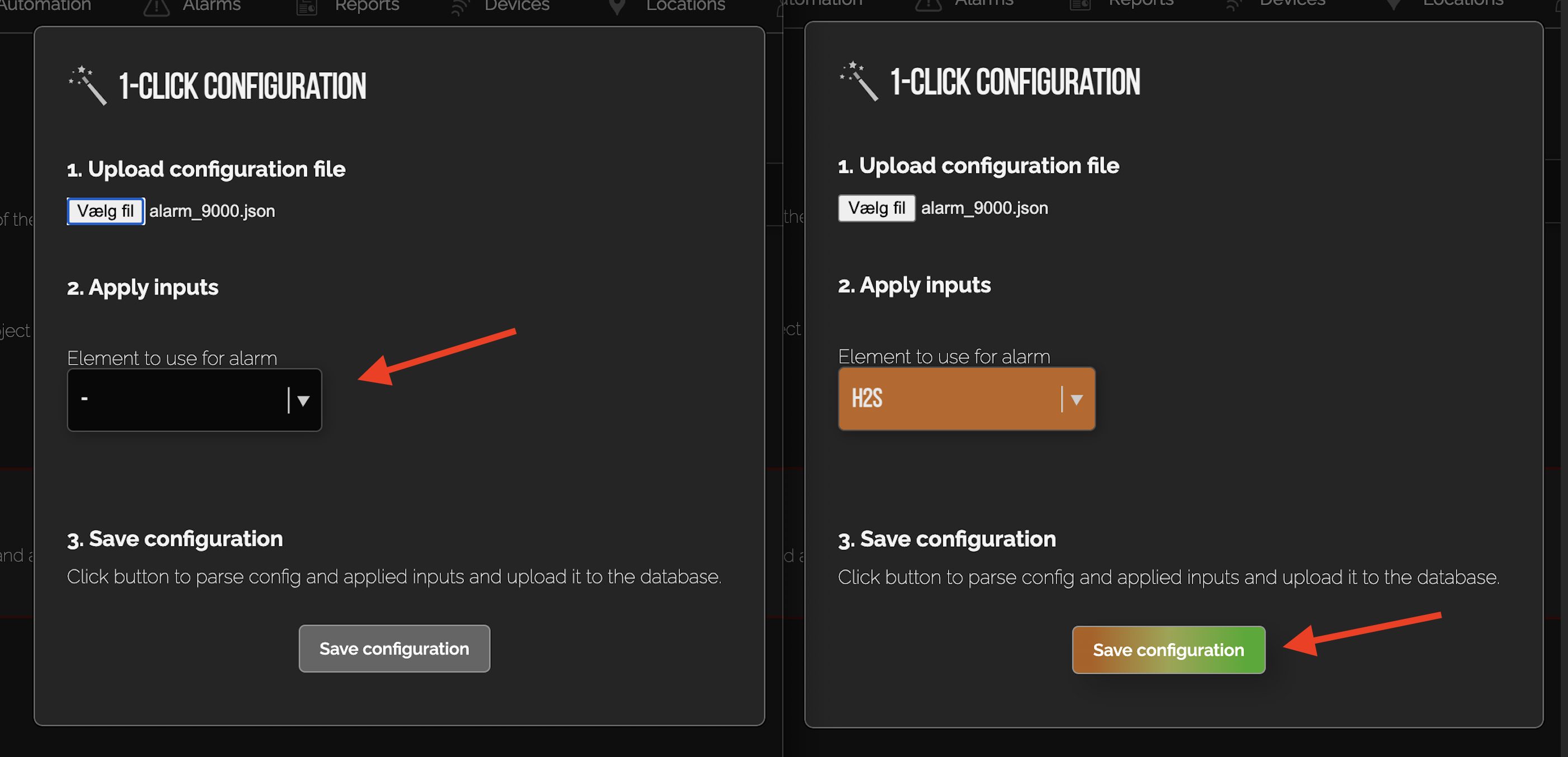 Writing 1-click configurations – Consibio Customer Portal